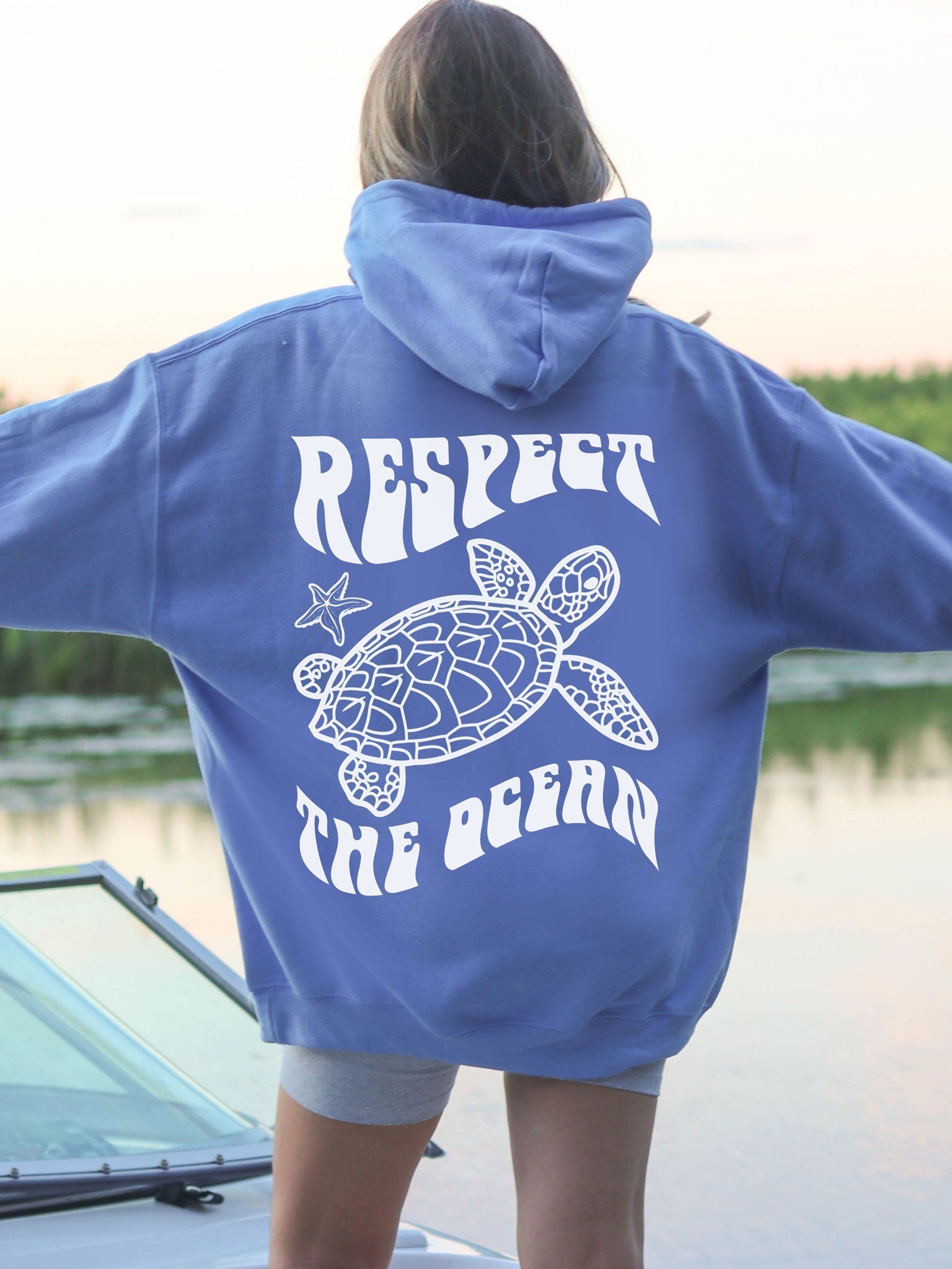 Respect The Ocean Hoodie V3 – Blue Ocean Project USA