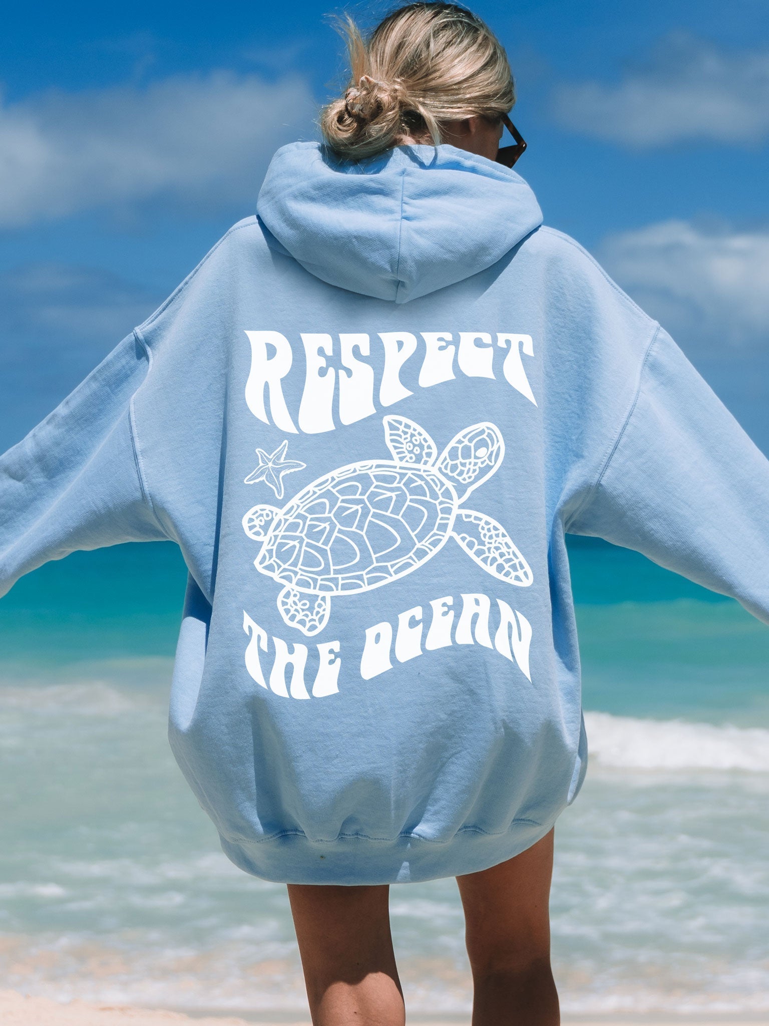 Respect The Ocean Hoodie V3 – Blue Ocean Project USA