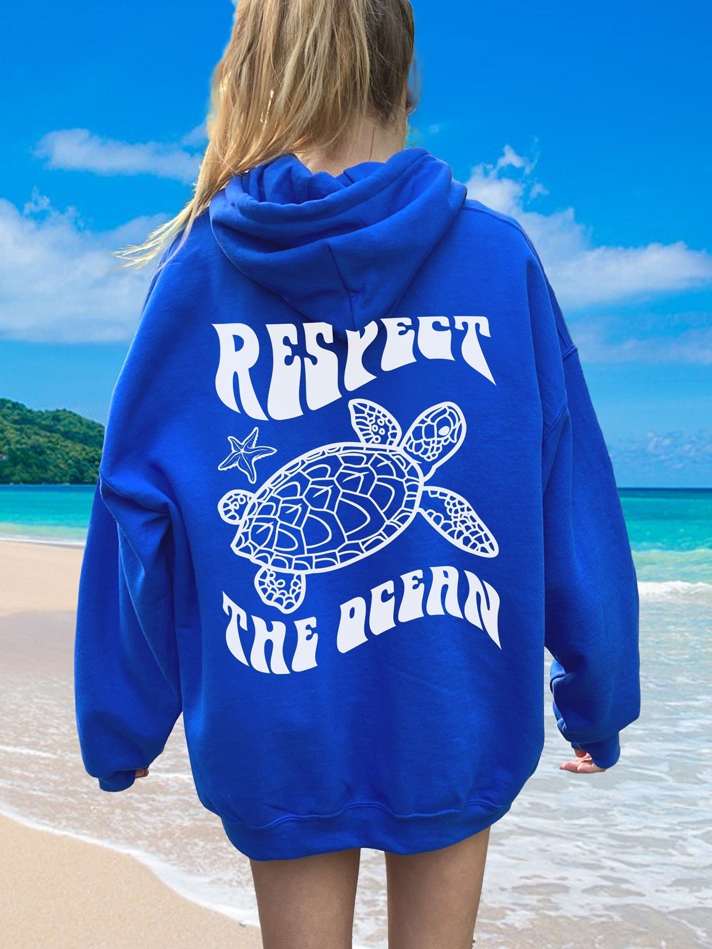 Respect The Ocean Hoodie V3 – Blue Ocean Project USA