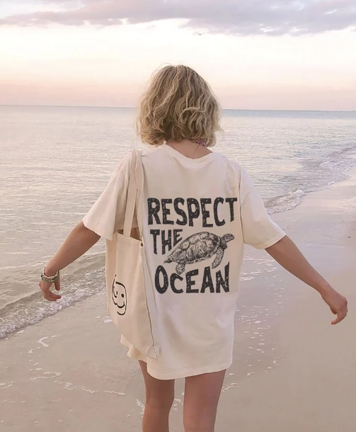 Respect The Ocean T-Shirt – Blue Ocean Project USA