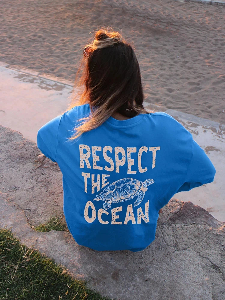 Respect The Ocean T-Shirt – Blue Ocean Project USA
