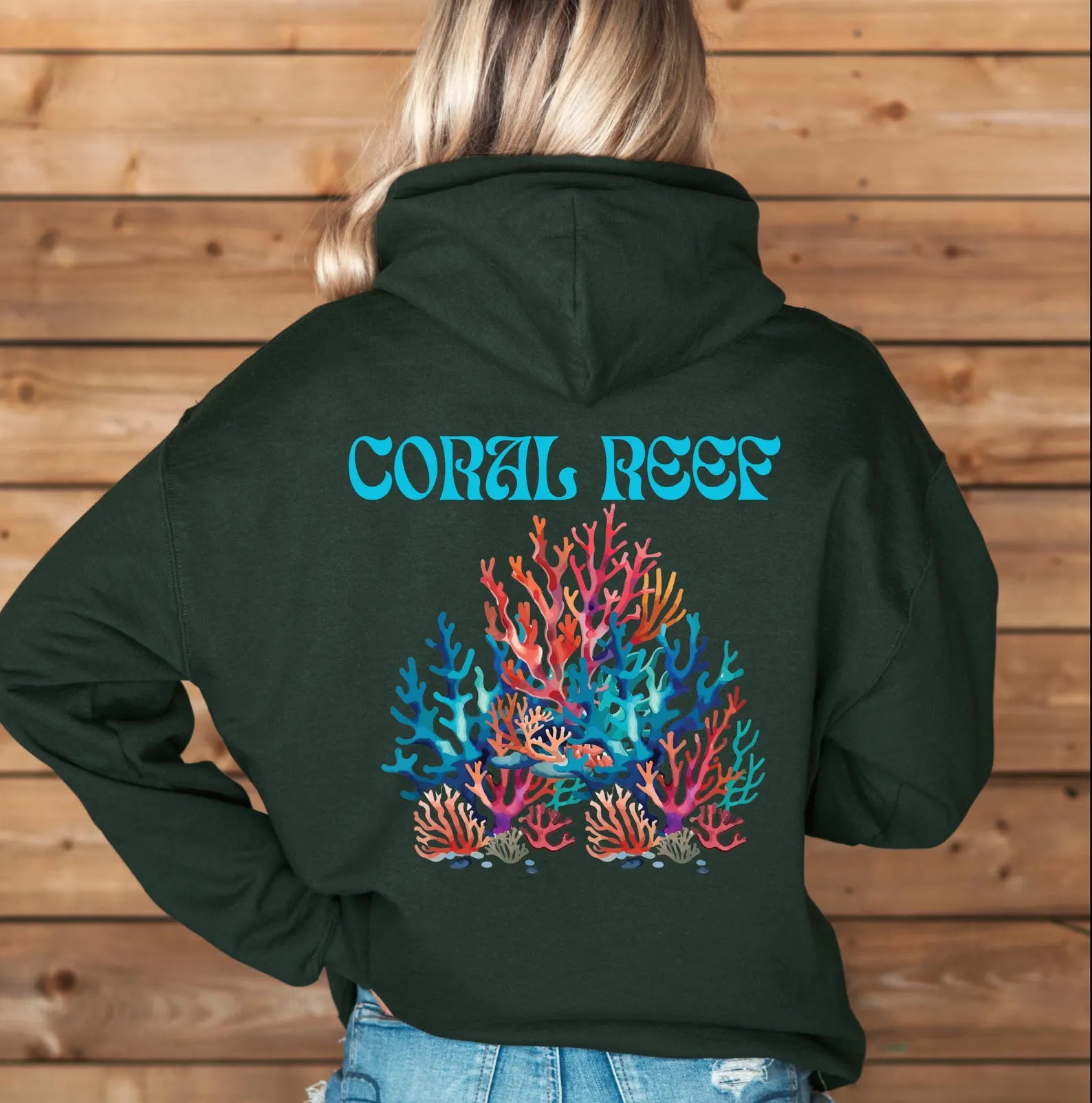 Coral Reef Hoodie – Blue Ocean Project USA