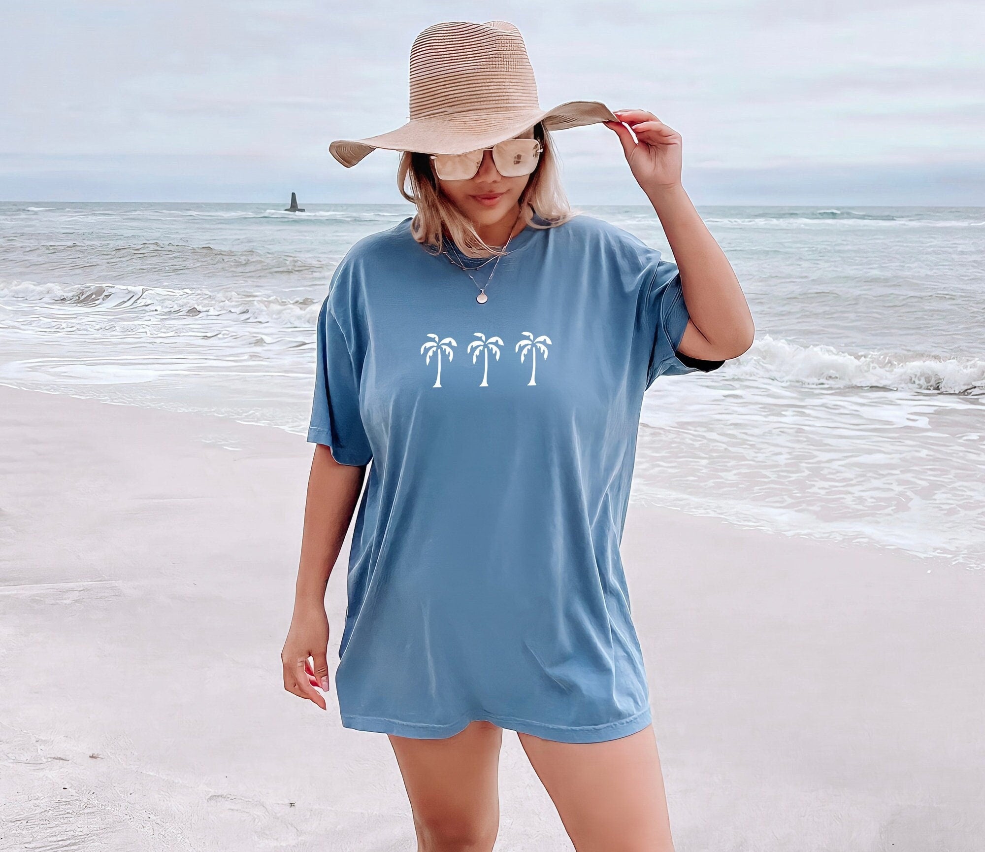 Palm Tree Tee – Blue Ocean Project USA