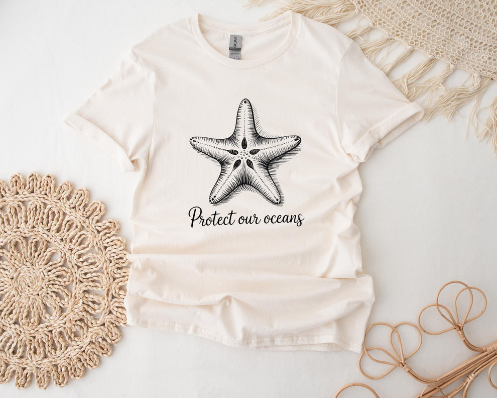 Starfish Drawing T-Shirt – Blue Ocean Project USA