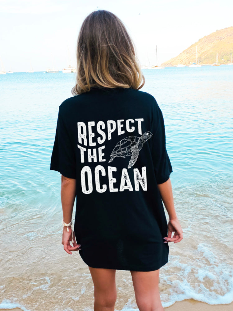 Respect The Ocean T-Shirt – Blue Ocean Project USA